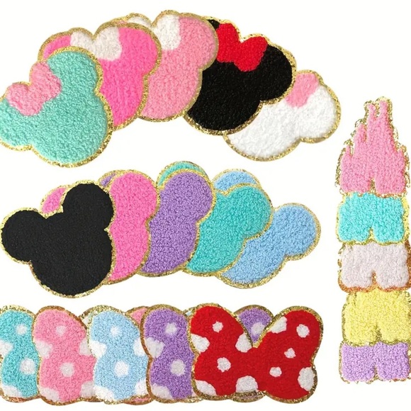 Design | Wow 2 Piece Cartoon Chenille Appliqu Patches Self Adhesive ...